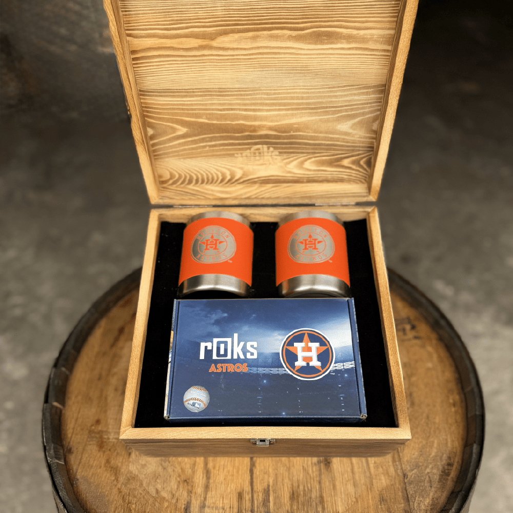Official Houston Astros Gift Box - Custom Ice Tray Set and Tumblers ...